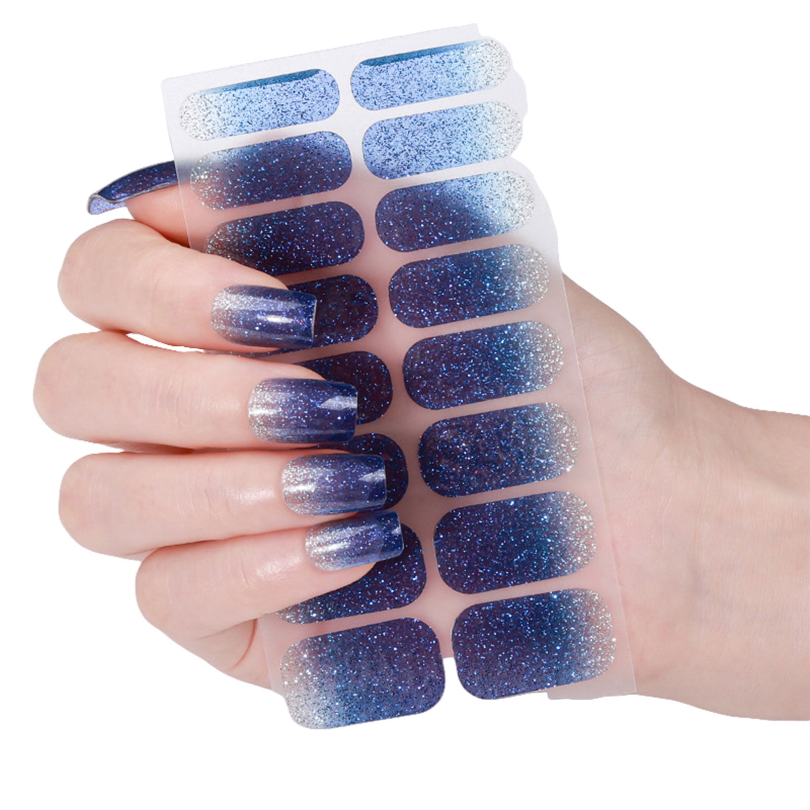 Cats Eye Nails Polish Strips Nails Art Stickers Glittering Gels Nails ...