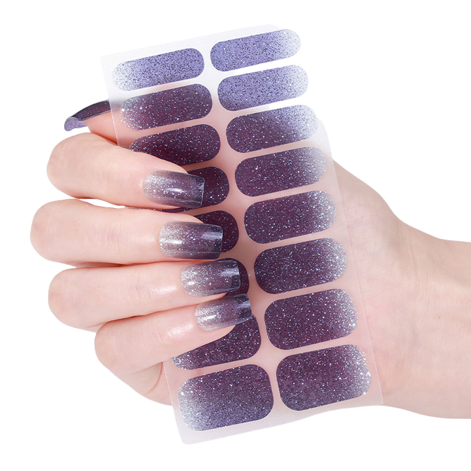 Cats Eye Nails Polish Strips Nails Art Stickers Glittering Gels Nails ...