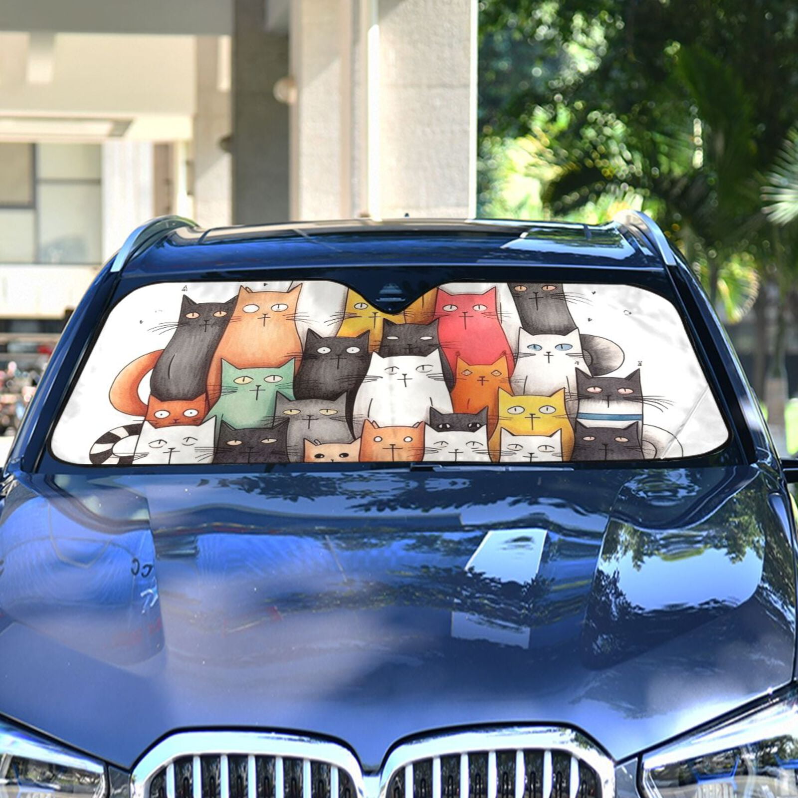 Cats Family Automotive Front Car Windshield Sun Shade Reflector ...