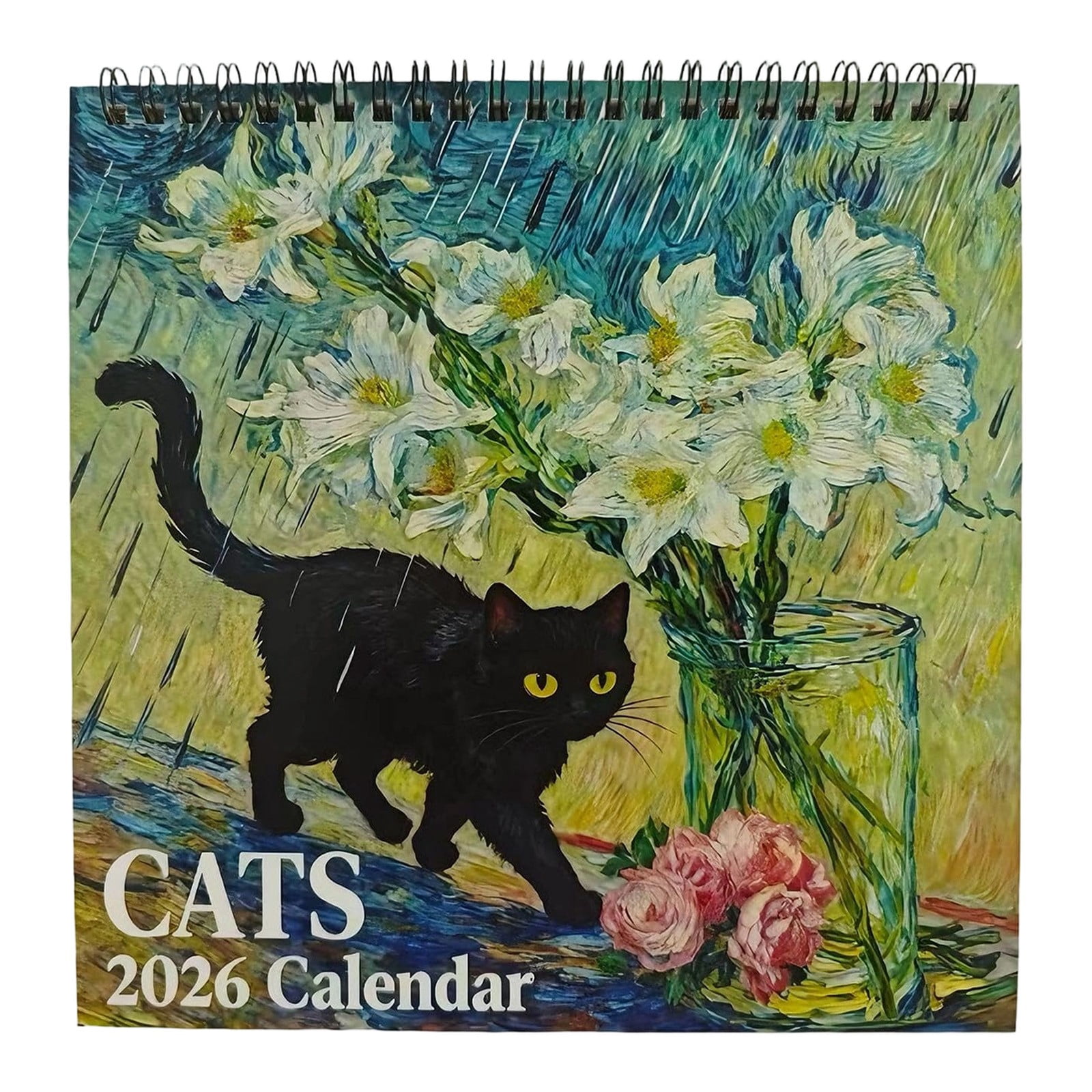 Cats in Famous Paintings Calendar 2026,Funny Renaissance Cat Wall ...