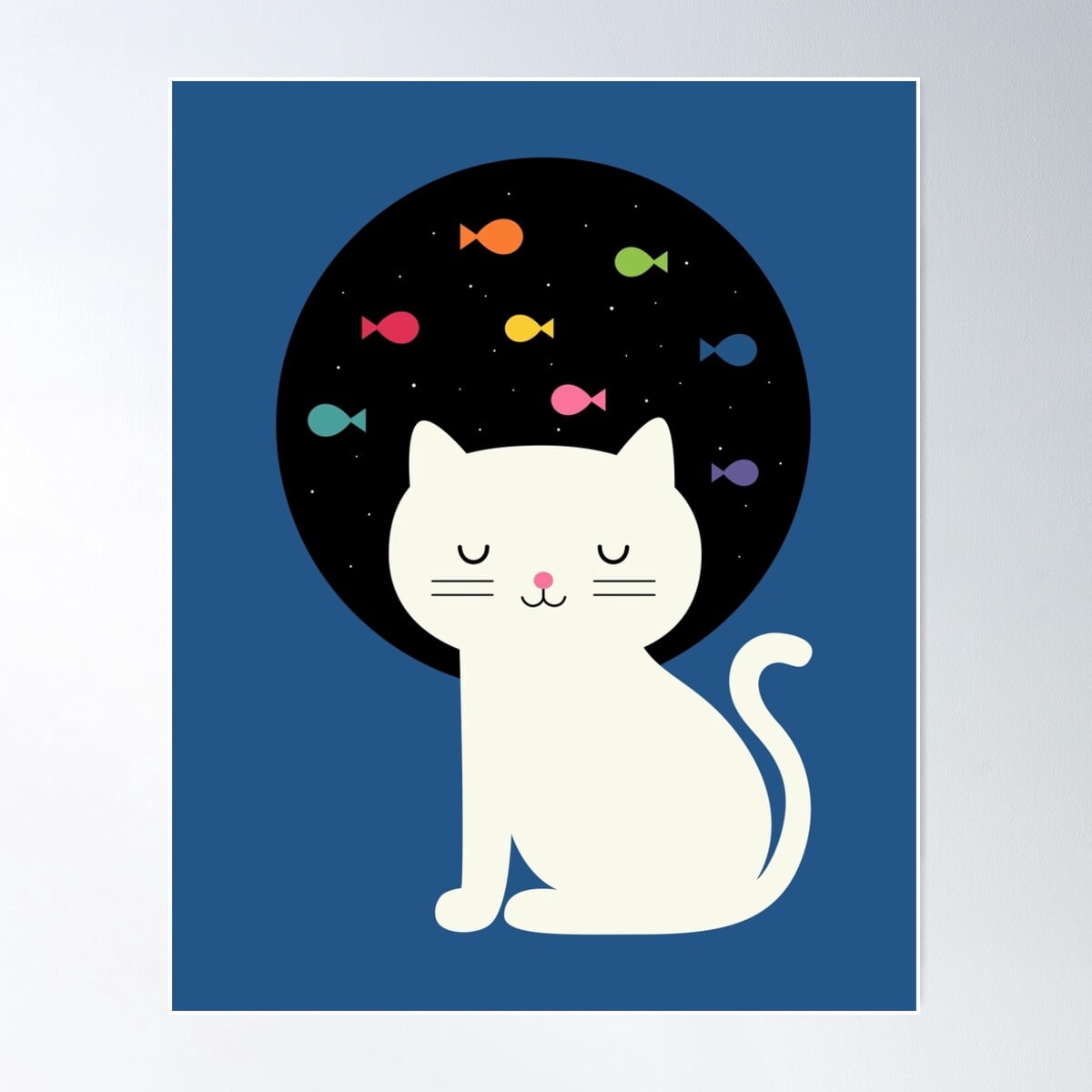 Cats Fantasy Poster Wall Art Modern Wall Decor For Living Room Bedroom ...
