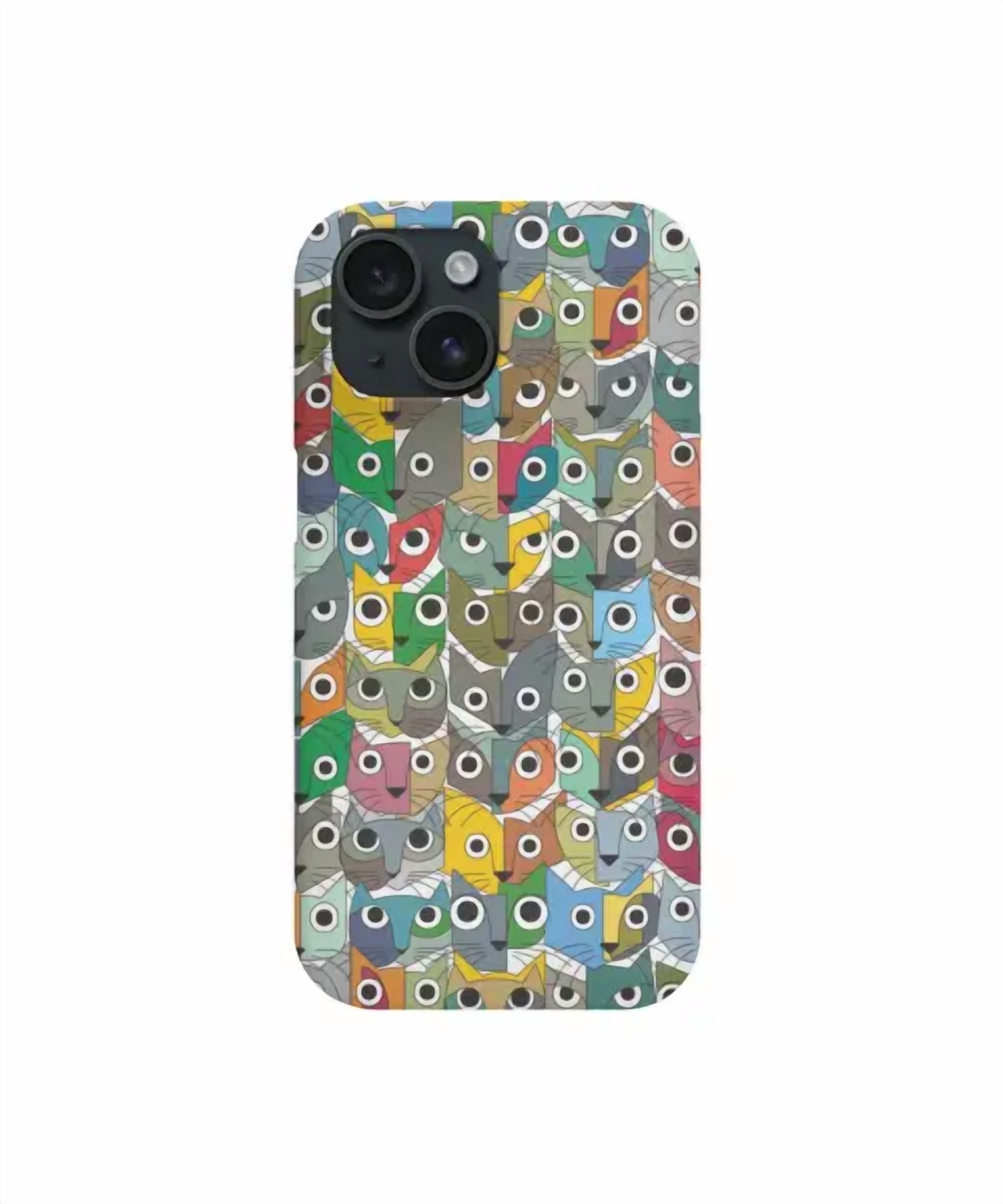 Cats Forty Pack Version Funny Pet Art Phone Case for iPhone 16 15 14 13 ...