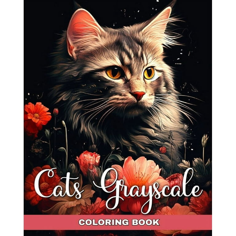 coloring book for adults cats