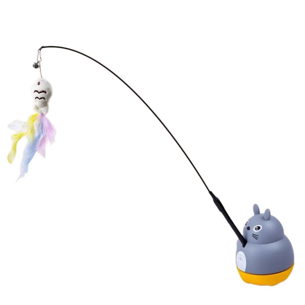 Cats Hunting Instincts Teaser Wand Toy with Ringing Bells for Engaging ...