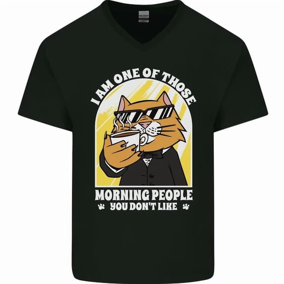 Cats Im One Of Those Morning People Funny T-Shirt - Walmart.com