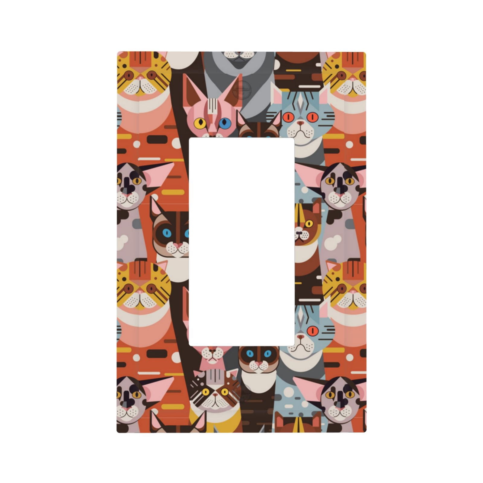 Cats In Funny Poses Single Gang Wall Plate 1 Gang Decorative Electrical ...