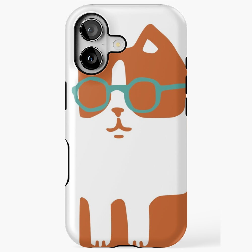 Cats In Glasses Row Design Art Cute Phone Case 17 16 15 14 13 12 11 Pro ...