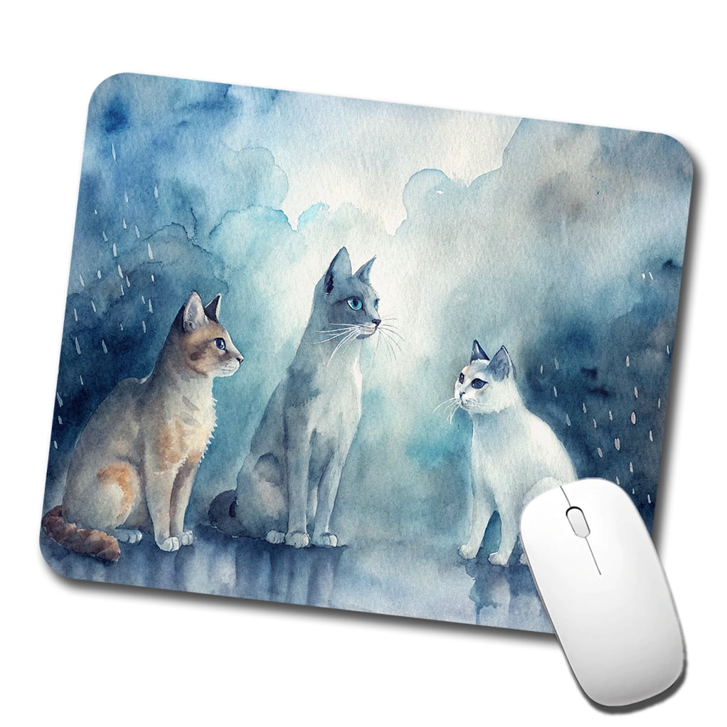 Cats In The Rain Mouse Pad Low Profile Gaming Mat - Walmart.com