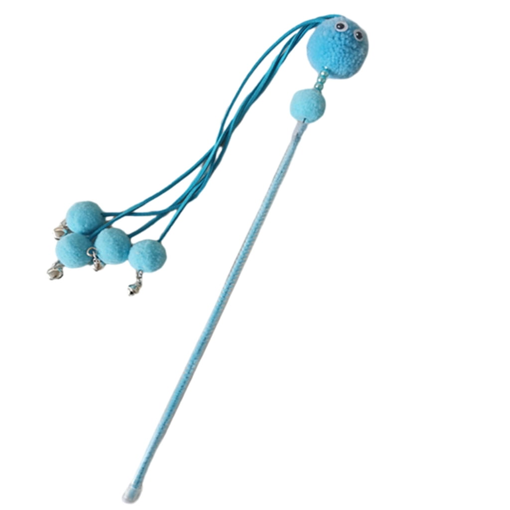 Cats Interactive Stick Toy Cute Tassels Wand with Small Bells ...