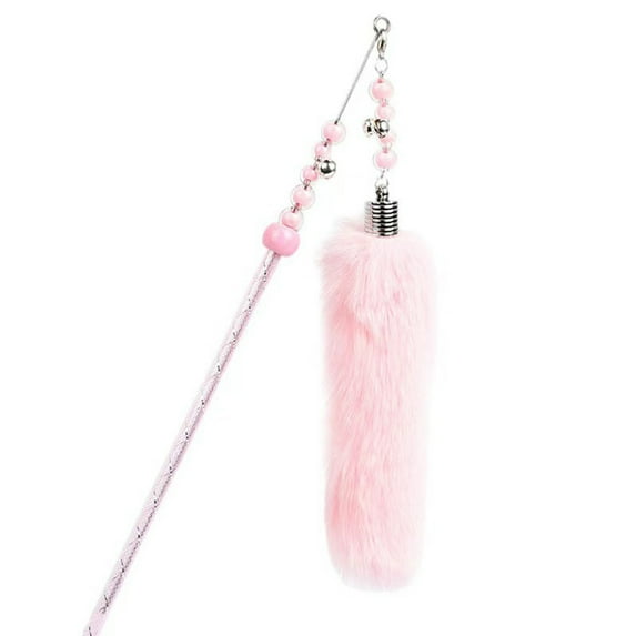 Cats Interactive Teaser Toy with Bright Color Plush Toy Cats Wand ...