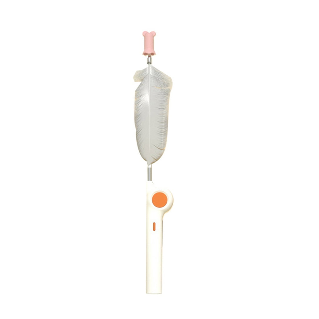 Cats Interactive Toy Feather-Teaser Toy with Bell, Light Retractable ...
