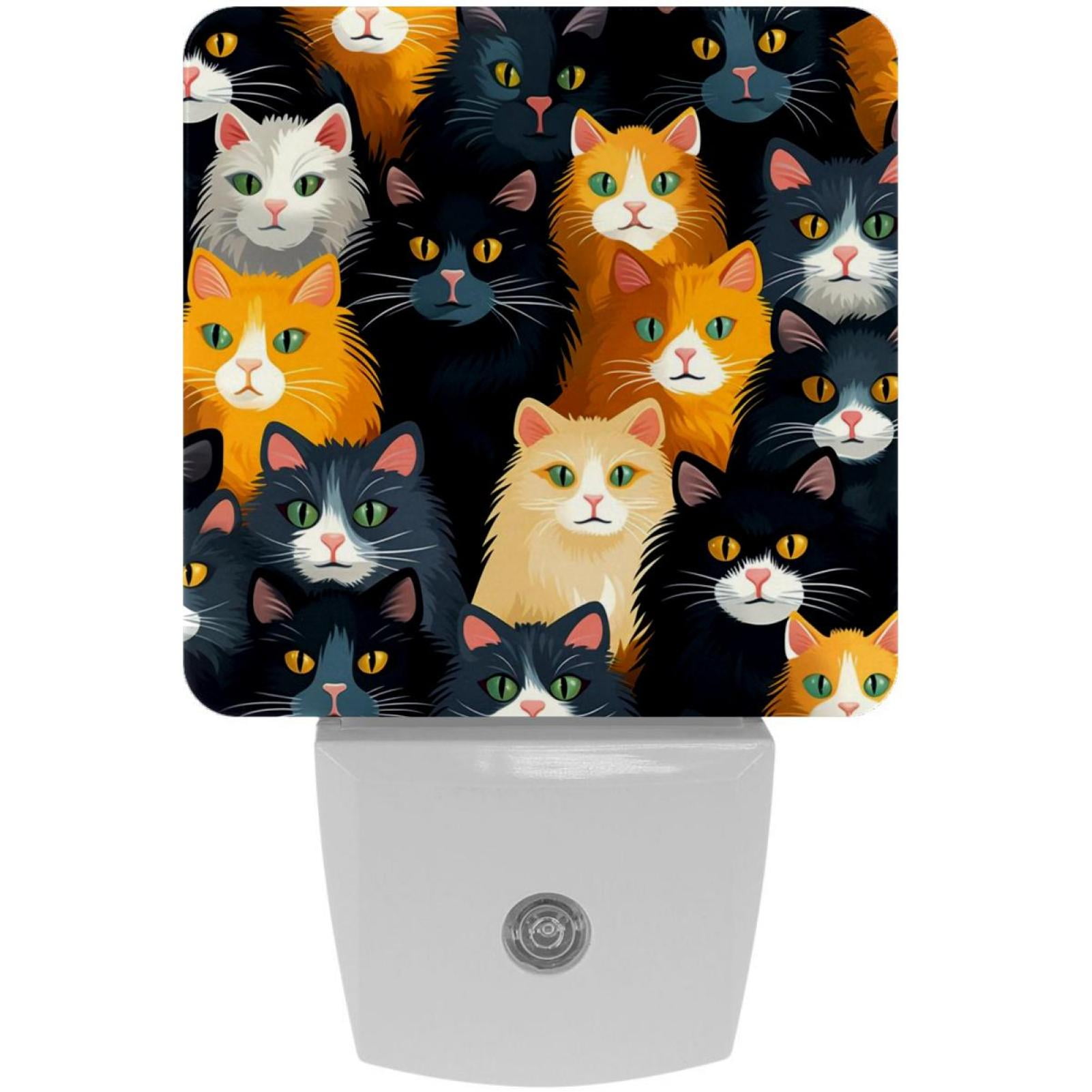 Cats LED Square Night Light - Energy Efficient and Stylish Illumination ...