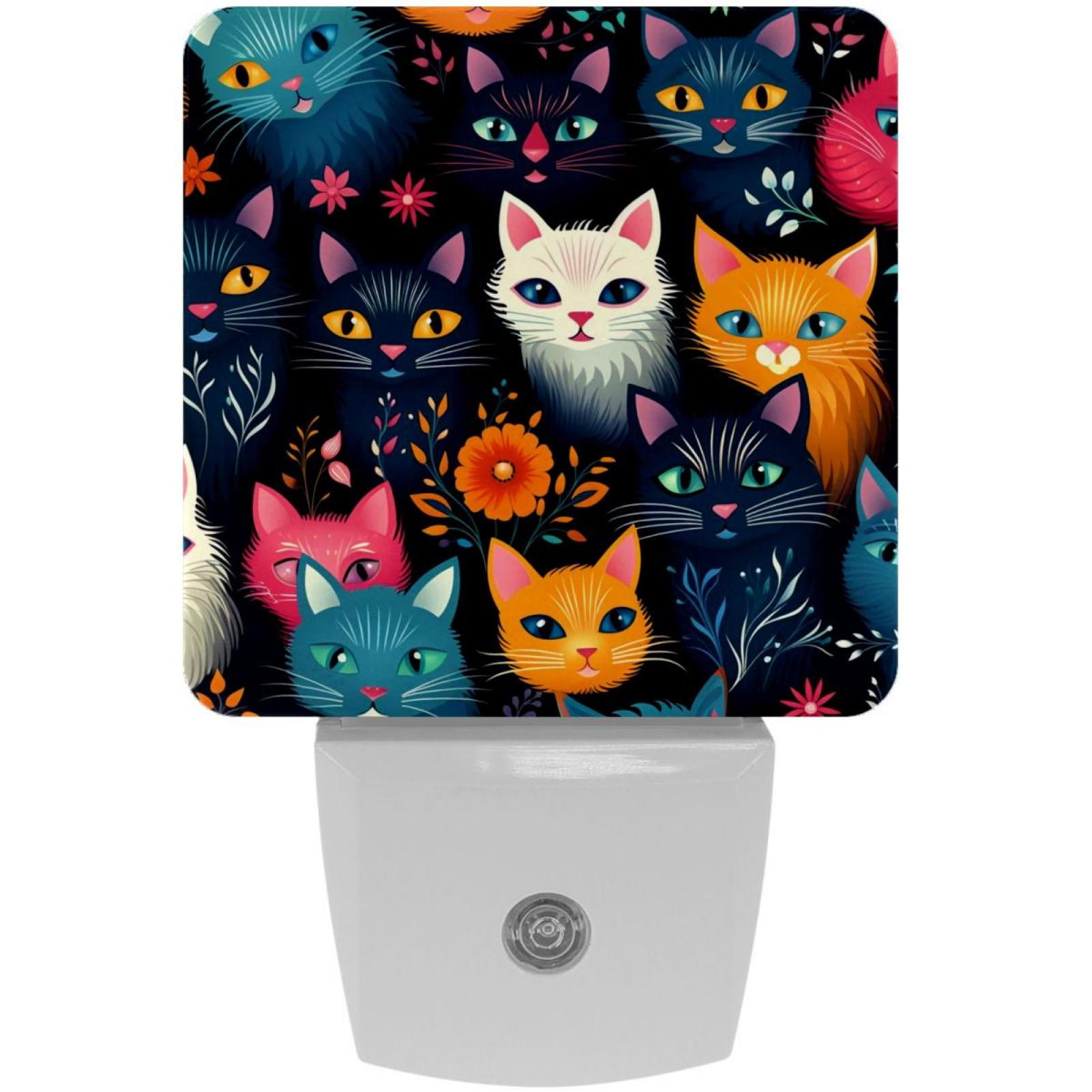 Cats LED Square Night Light - Energy Efficient and Stylish Illumination ...