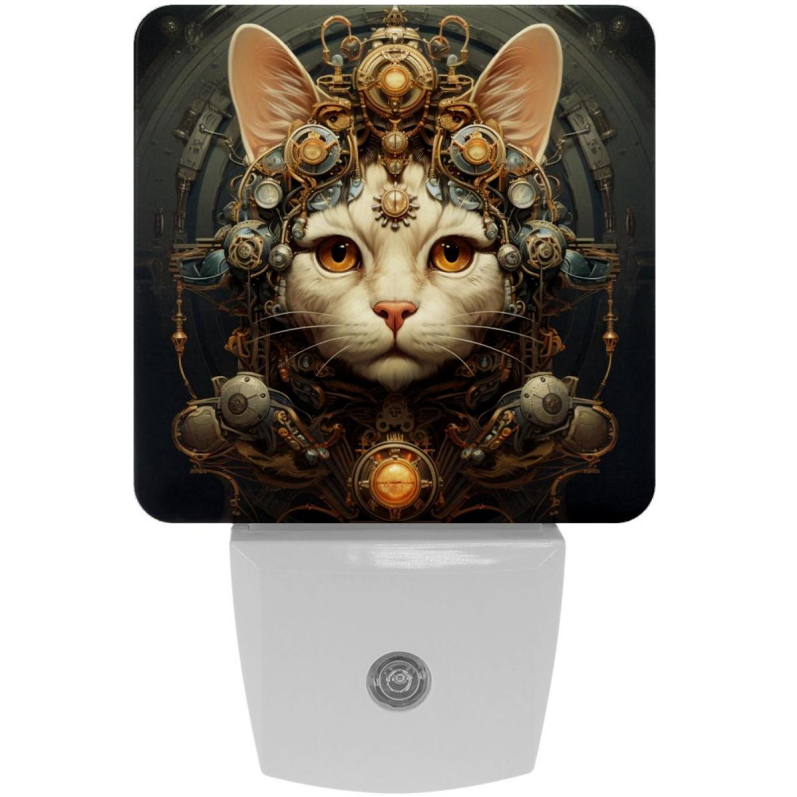 Cats LED Square Night Lights - Bedside Lighting Solution for a Soothing ...