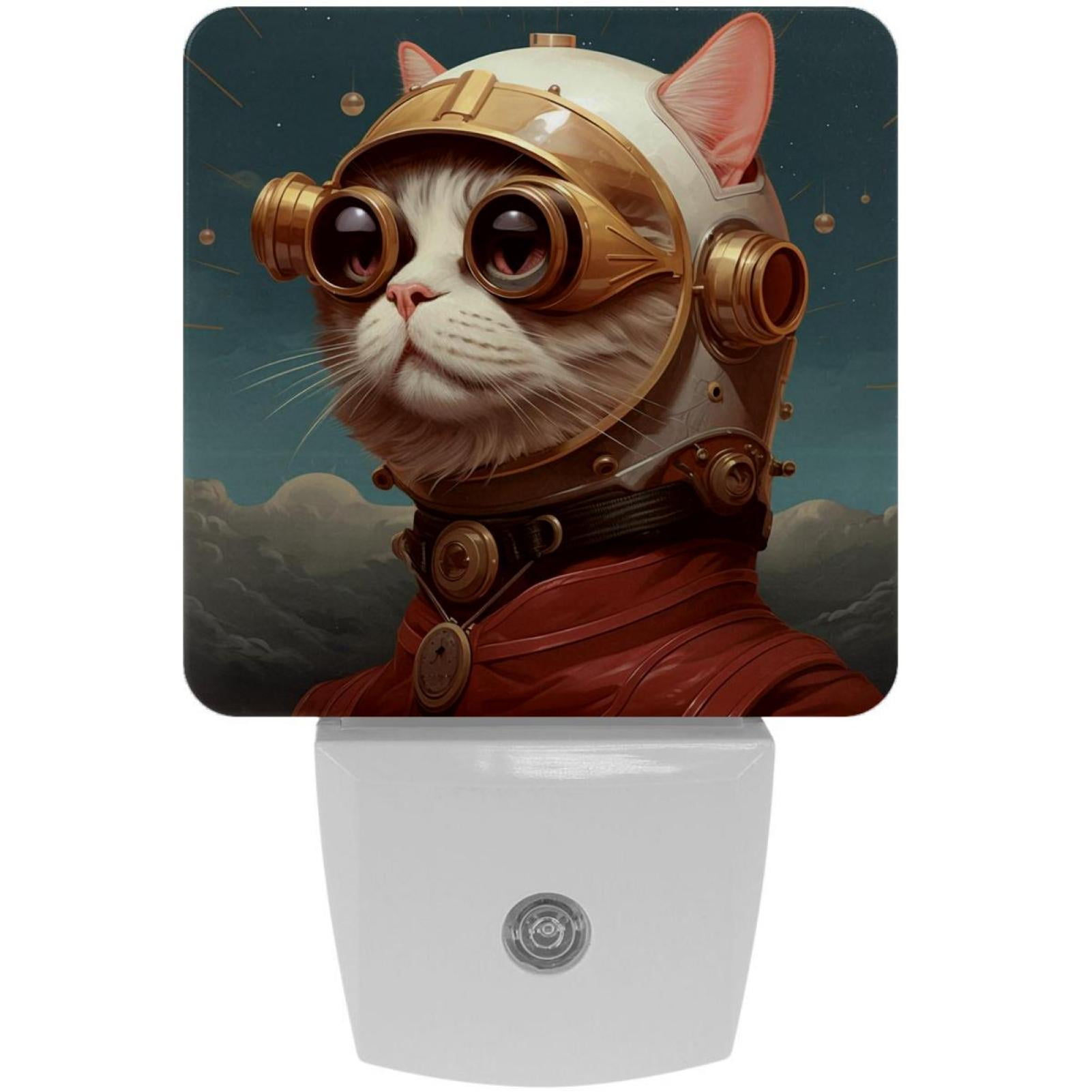 Cats LED Square Night Lights - Bedside Lighting Solution for a Soothing ...