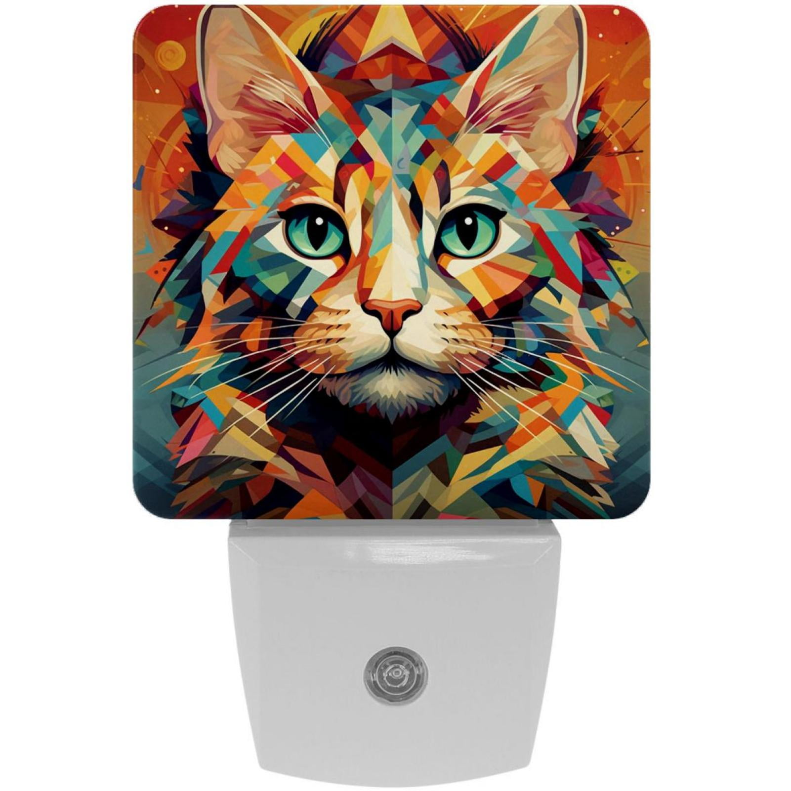 Cats LED Square Night Lights - Compact and Multifunctional Illumination ...