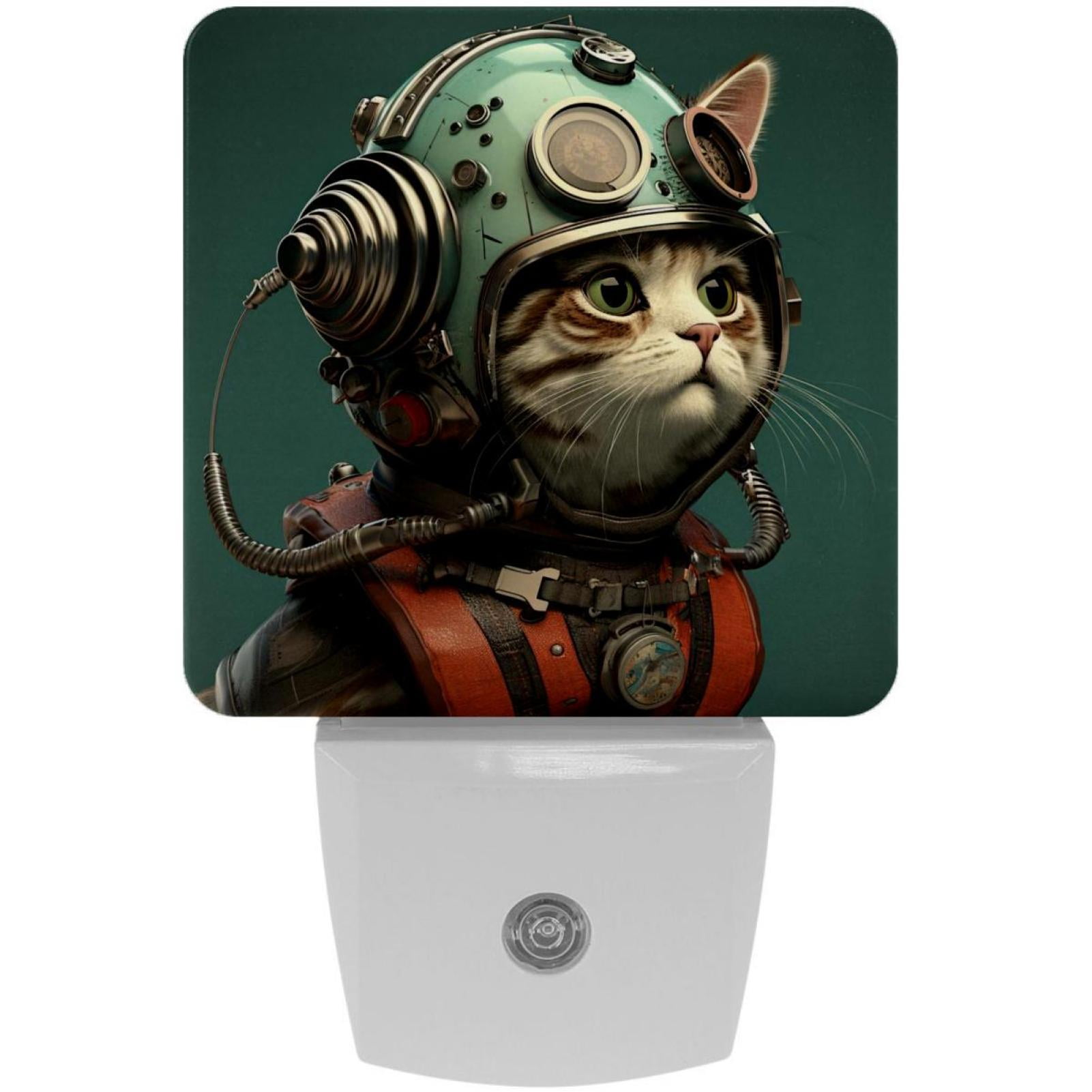 Cats LED Square Night Lights - Energy Efficient Bedside Lamp with Soft ...