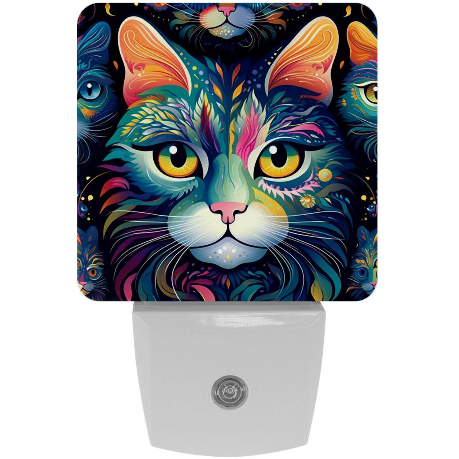 Cats LED Square Night Lights - Energy Efficient and Sleek Design - for ...