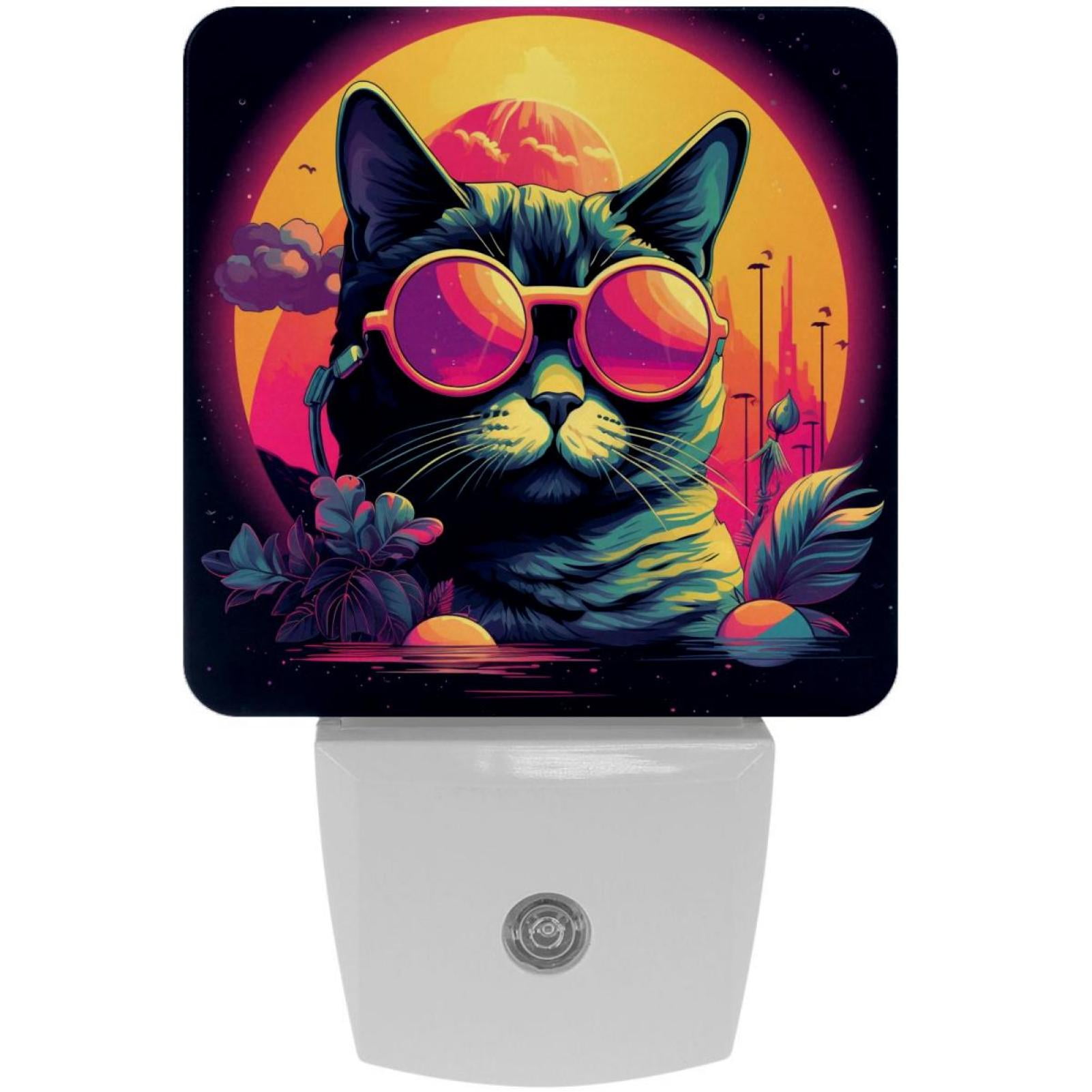 Cats LED Square Night Lights - Energy Efficient and Stylish Bedroom ...