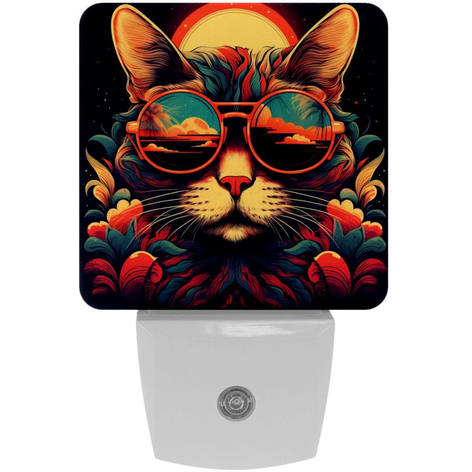 Cats LED Square Night Lights - Energy Efficient and Stylish Bedroom ...