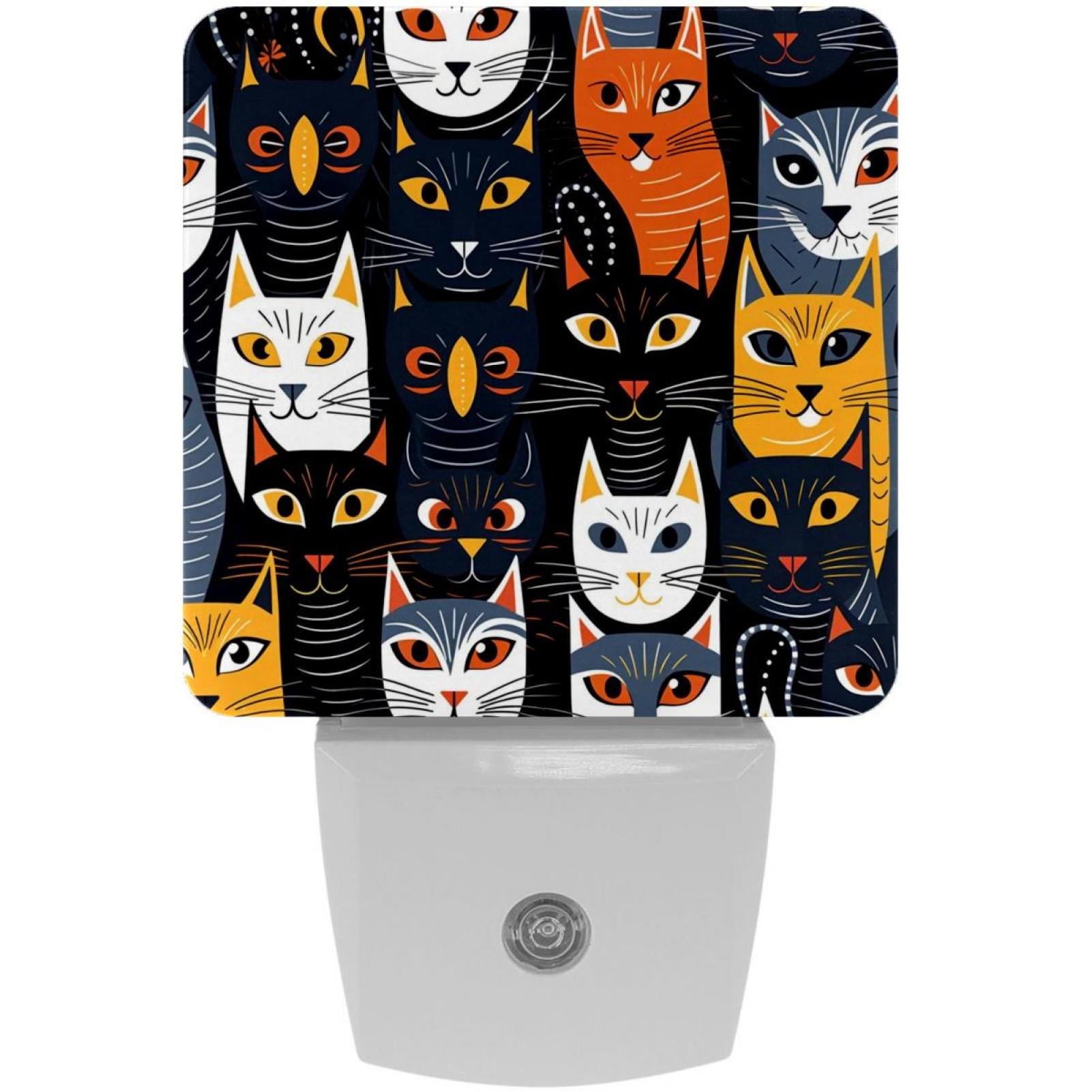 Cats LED Square Night Lights - Energy Efficient and Stylish Room ...