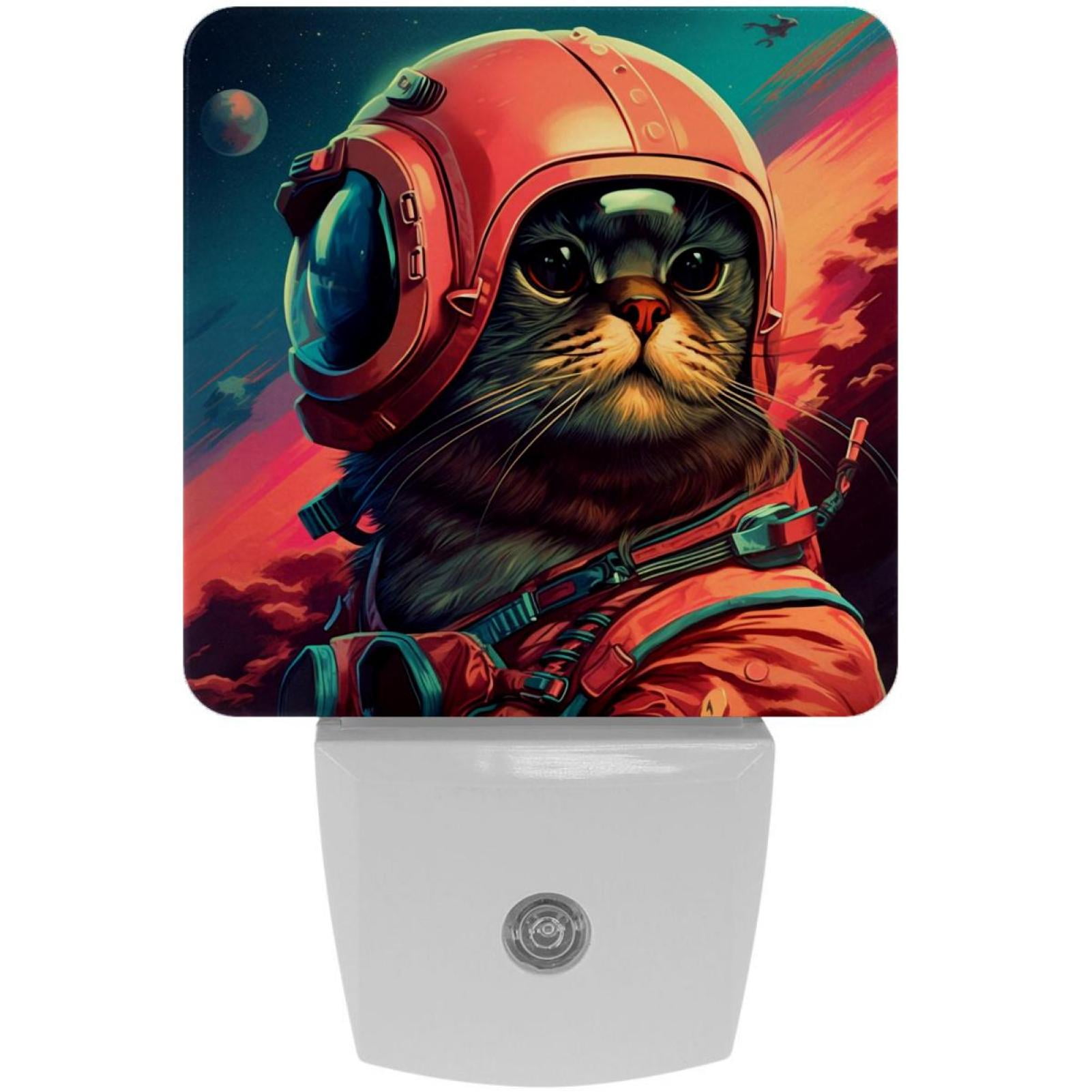 Cats LED Square Night Lights - Modern Design, Energy Efficient Indoor ...