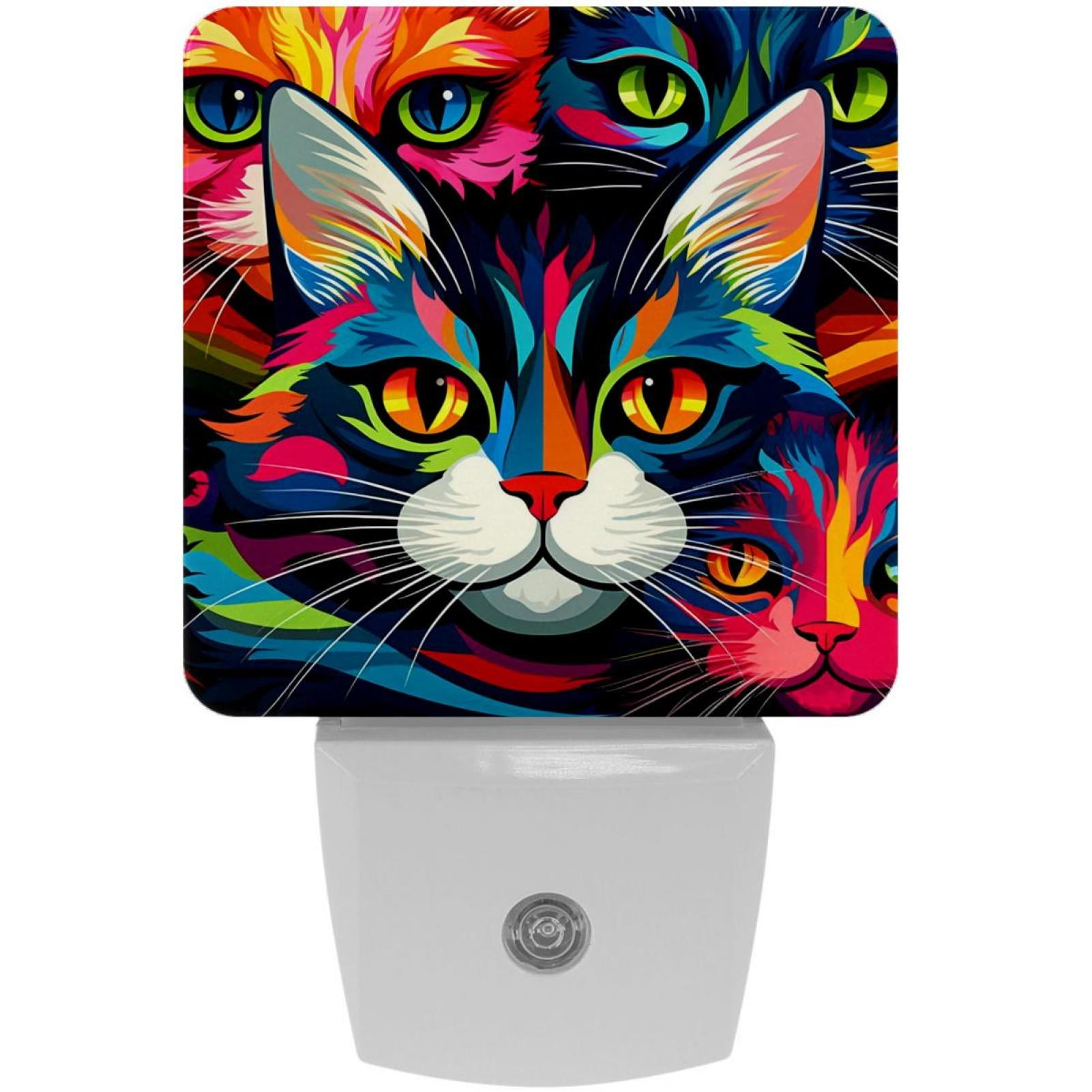Cats LED Square Night Lights - Small and Bright Illumination for Your ...