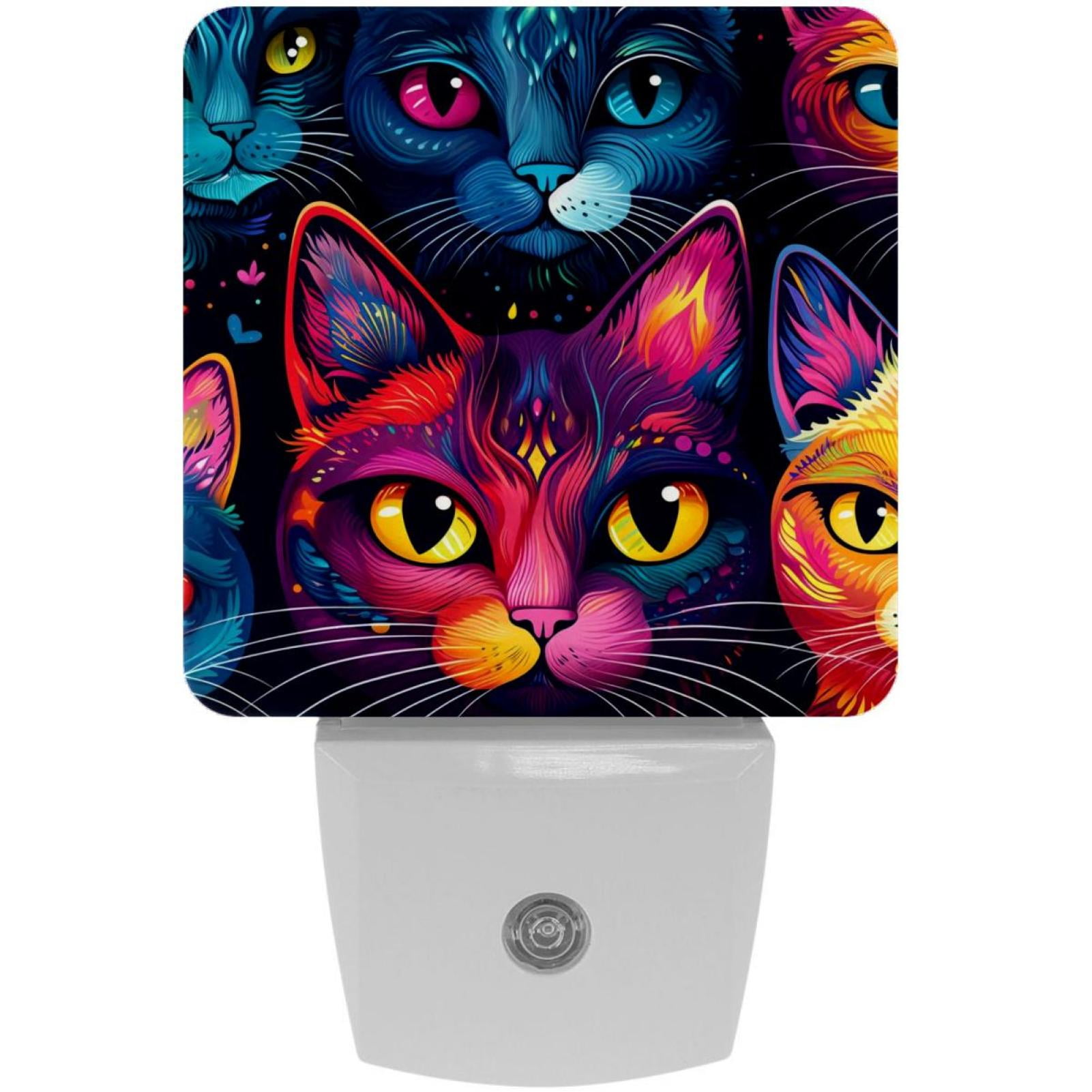 Cats LED Square Night Lights - Small and Bright Illumination for Your ...