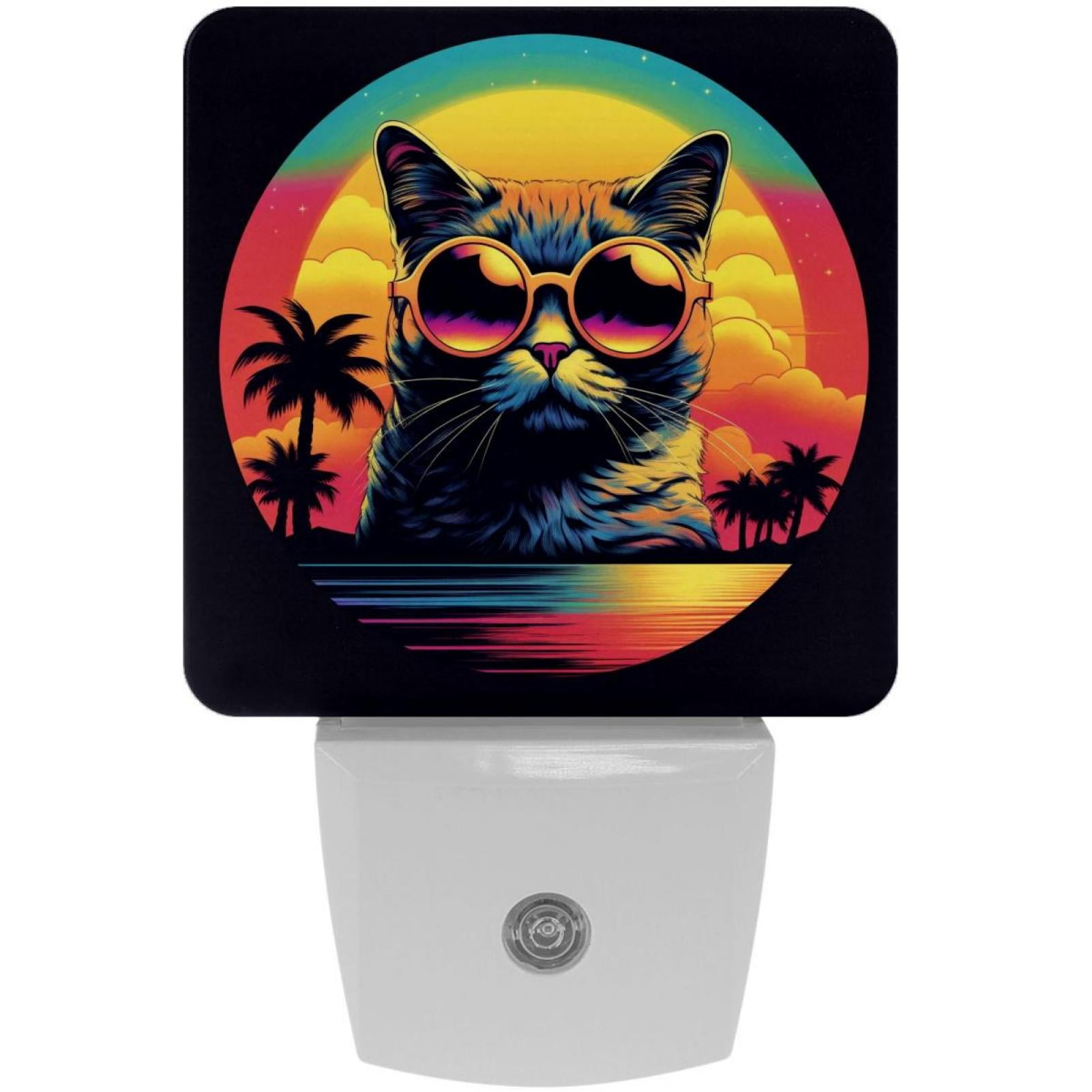 Cats LED Square Night Lights - Stylish and Functional Nightlight for ...