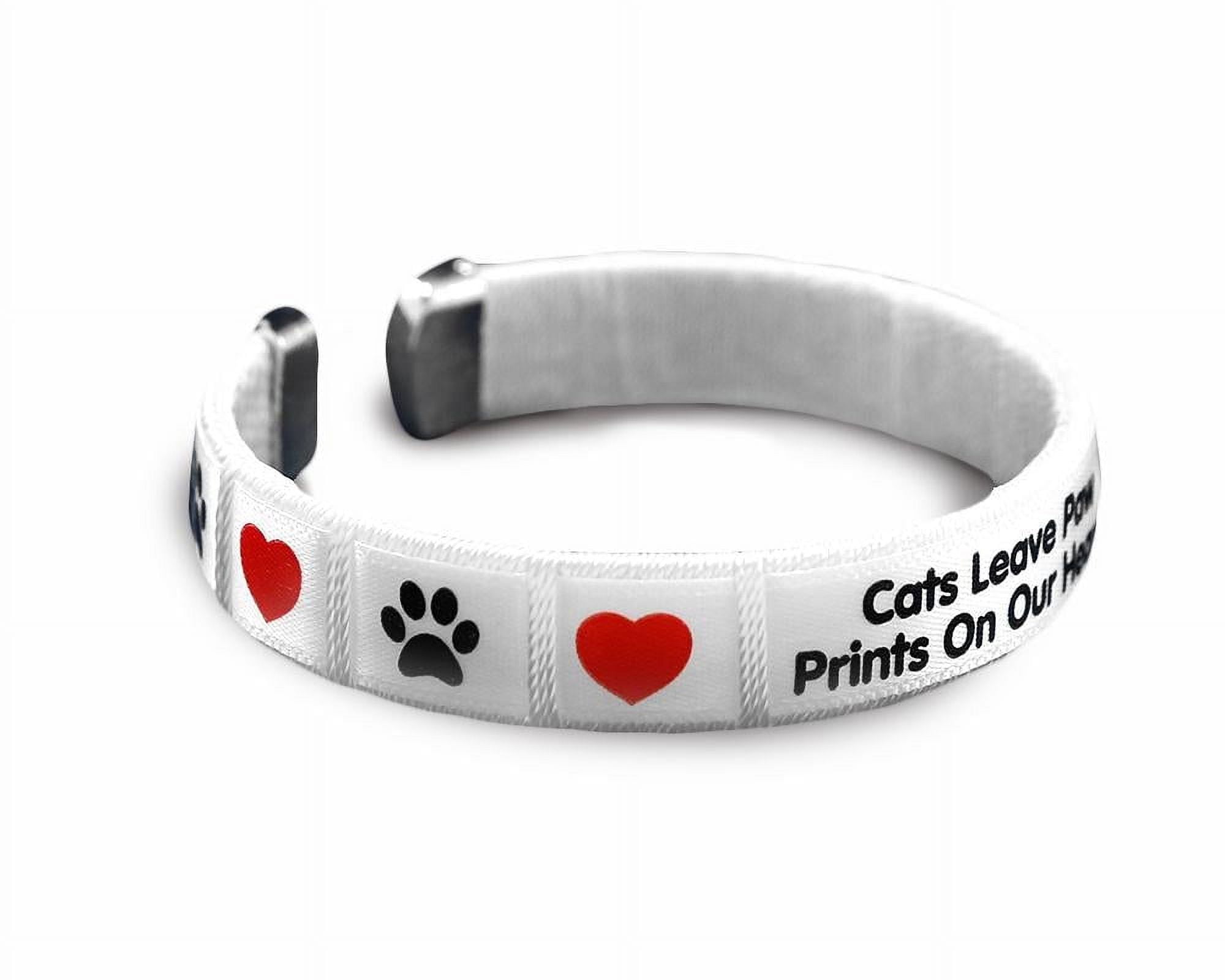 Cats Leave Paw Prints Bangle Bracelets - Walmart Business Supplies