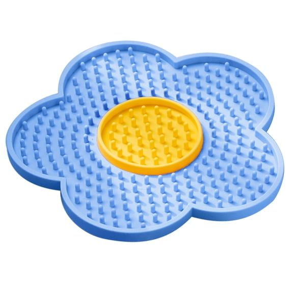 Cats Licking Mat Dog Licking Pad Flower Shape With Suctions Cup Mat for ...