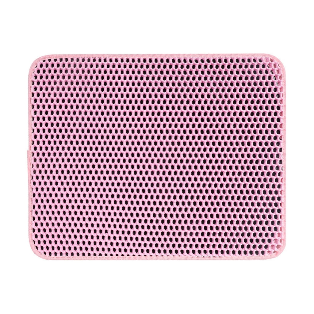 Cats Litter Mat Hollowed Trapping Mat for Small Medium Large Cats Less ...