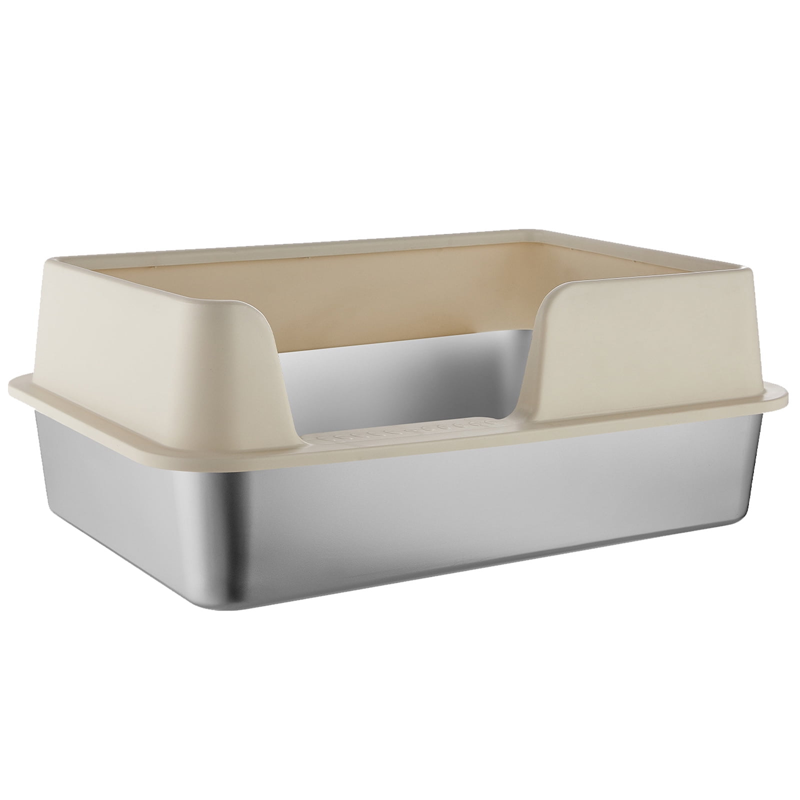 Cats Litter Pans Stainless Steel Rabbits Litter Box Easy Cleaning No ...