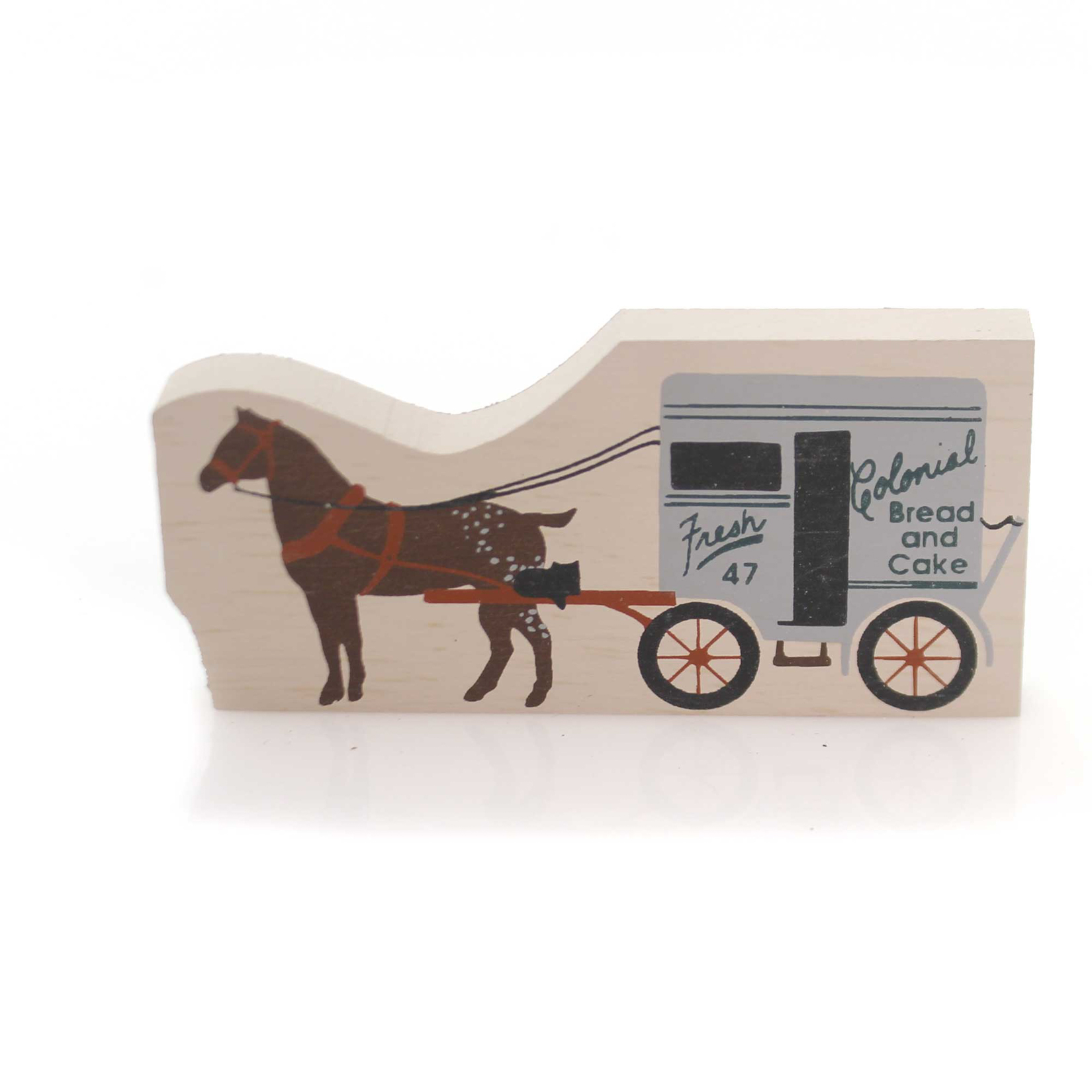 Cats Meow Village Colonial Bread Wagon Wood Accessory Retired Bakery ...