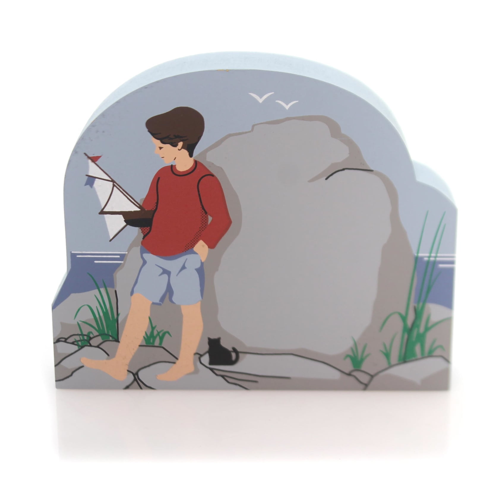 Cats Meow Village GREETING FROM A BOY Wood Personalize It Life ...