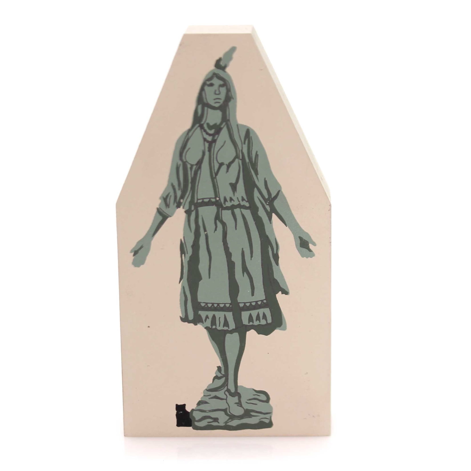 Cats Meow Village POCAHONTAS STATUE Wood Retired Special Release 1995 ...