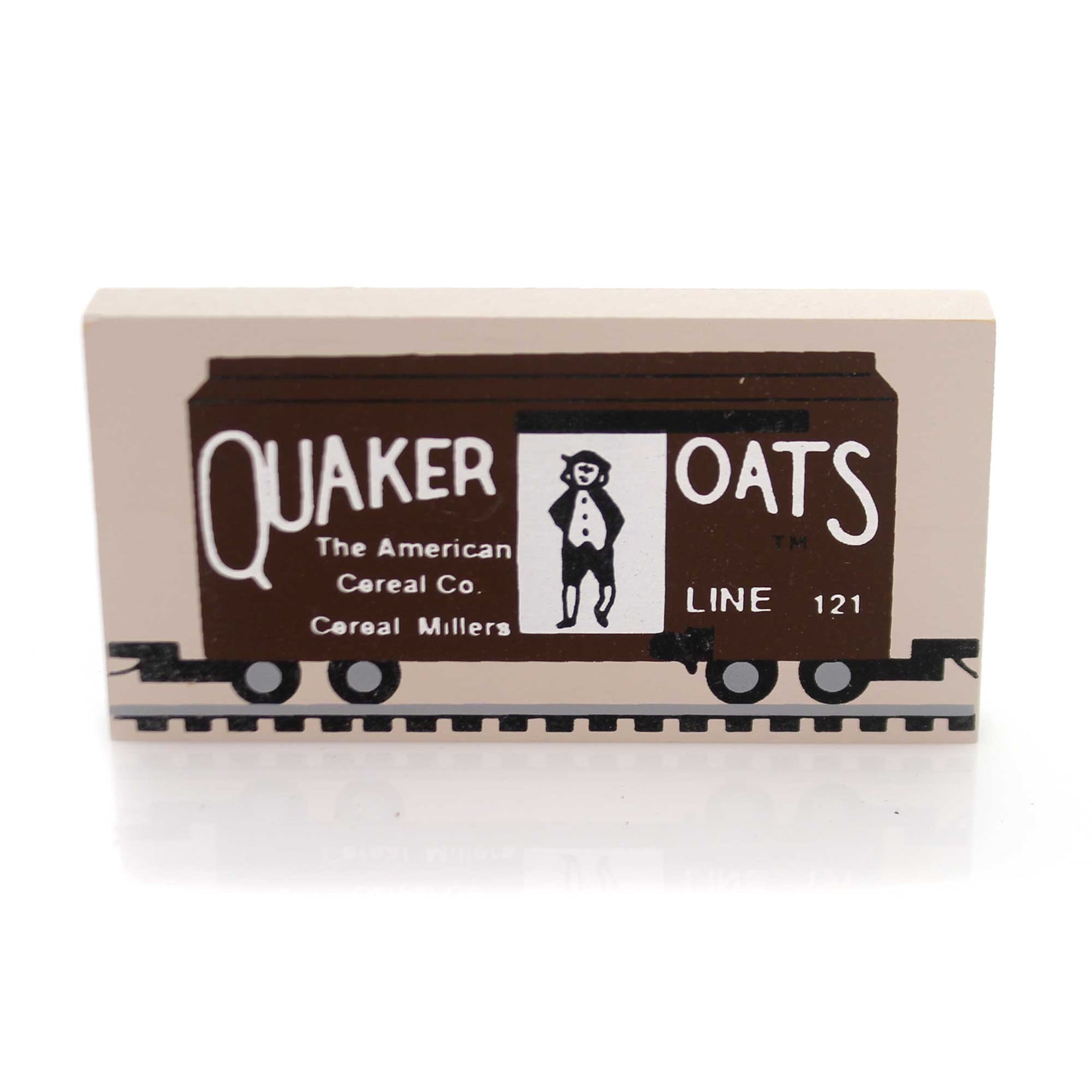 2.00In Quaker Oats Train Car, Wood, Accessory Retired Railroad 161 ...