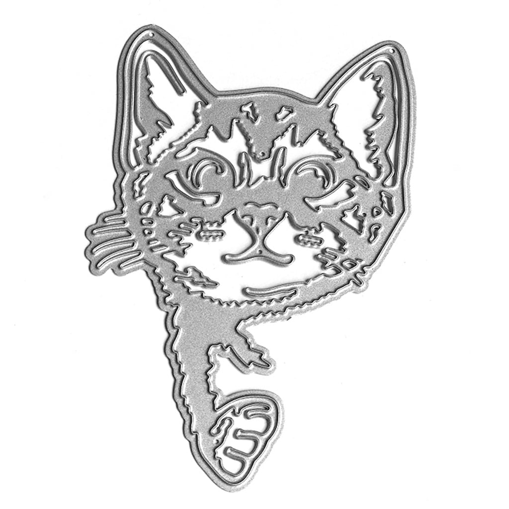 Cats Metal Cutting Dies Stencil Scrapbooking DIY Album Stamp Paper Card ...