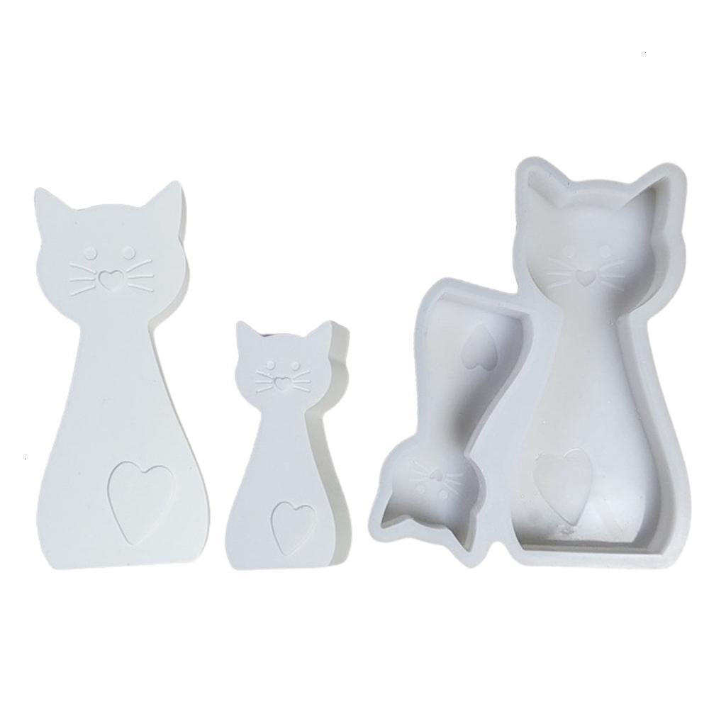 Cats Molds HandmadeAn1ma1Silicone Mould Candle Molds Ornament Molds ...