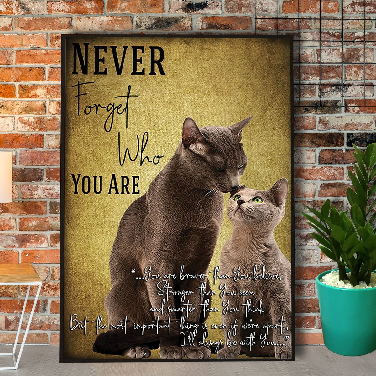 Cats Never Forget Who You Are Poster No Frame Matte Wall Art Decor 16 x ...