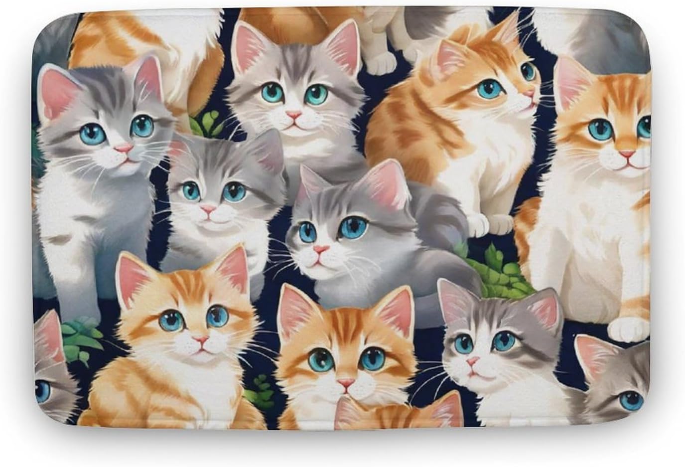 Cats Non-Slip Bathtub Mat, 16"x24", Shower Mats for Bath Tub, Technical ...