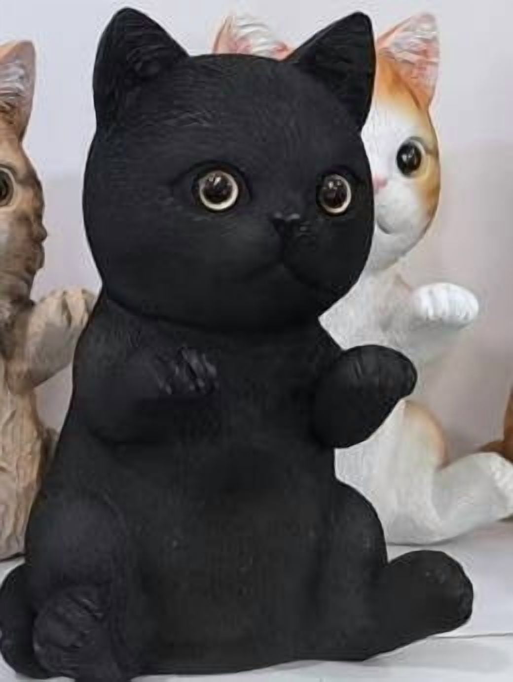 Cats Ornaments Resin Statue Crafts Collection Realistic Cat Figurines ...