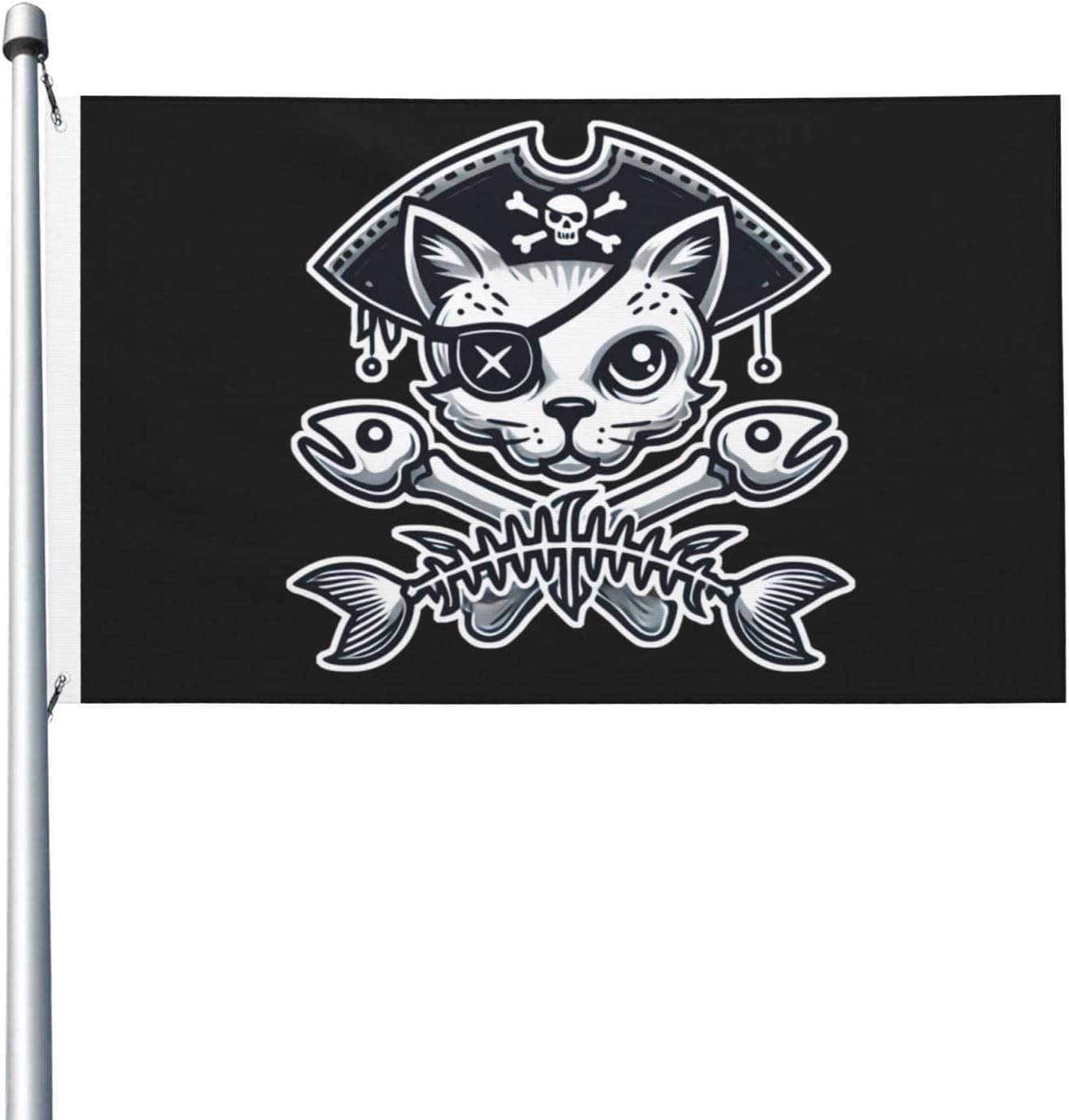 Cats Pirate Flags 3x5 Ft Pirate Cats for Home Outdoor Indoor Garden ...