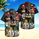 Cats Playing Poker Hawaiian Shirt - Walmart.com
