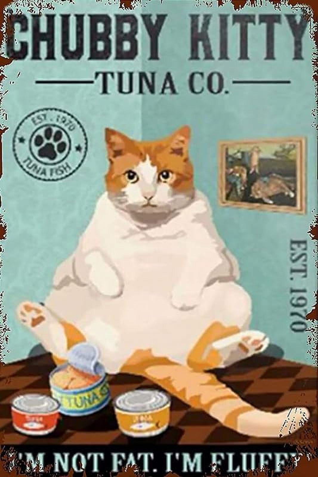 Cats Poster Canvas Wall Art Once Upon A Time There Was A Girl Who ...