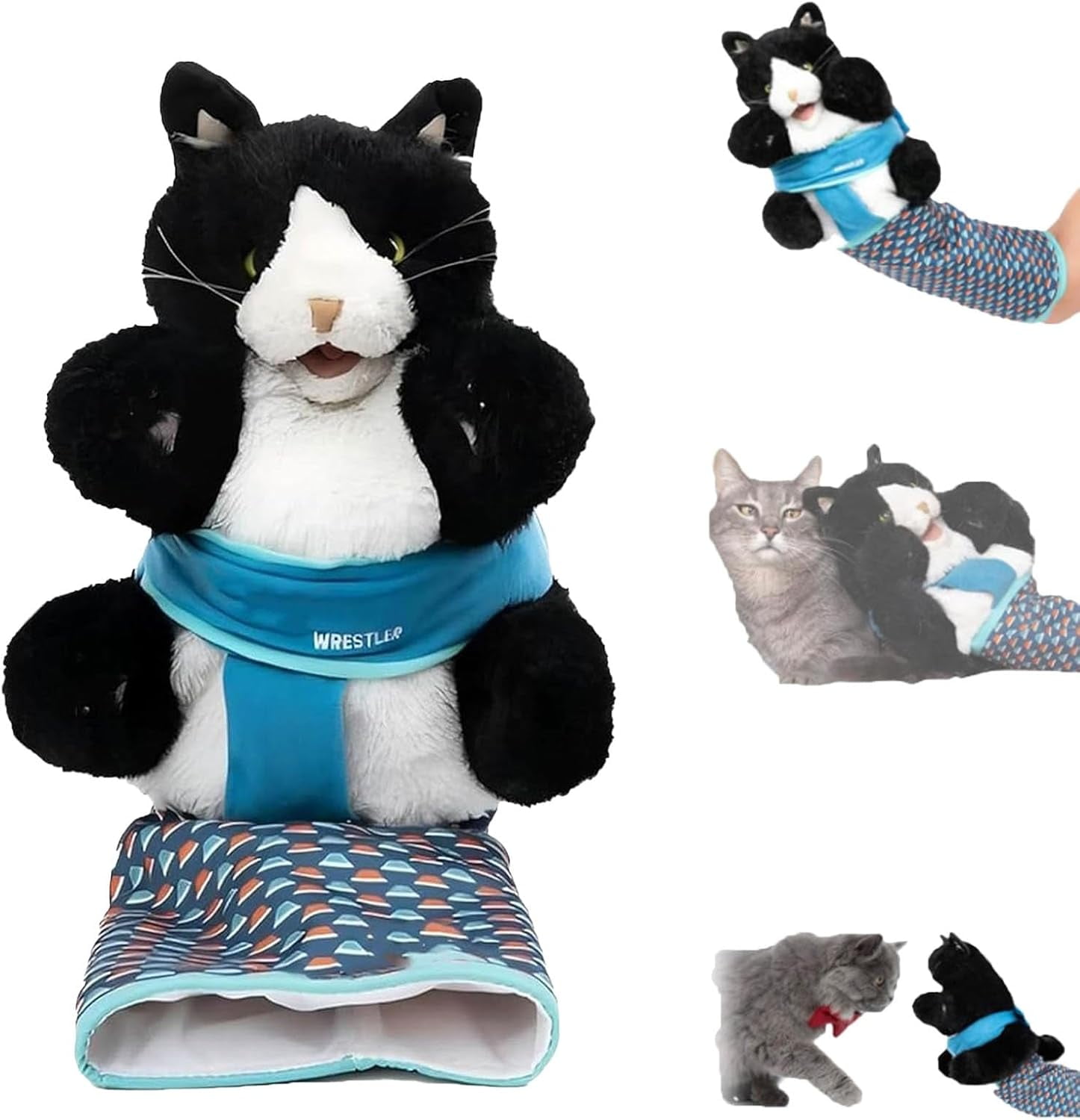 Cats Puppet Wrestler, Cat Wrestling Toy Puppet, Cat Interactive Hand ...