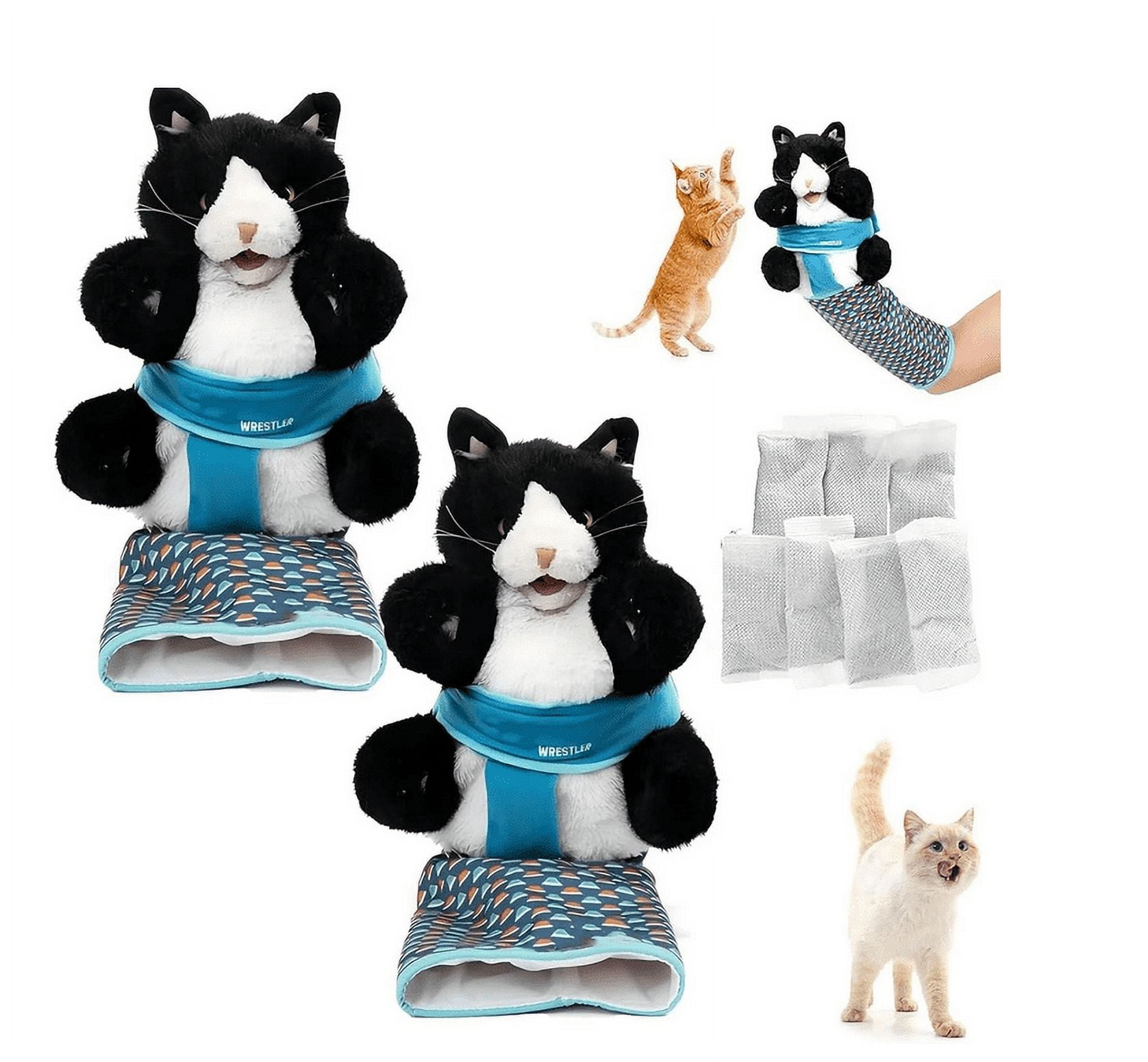 Cats Puppet Wrestler,Cat Wrestling Toy Puppet, Interactive Hand Puppet ...