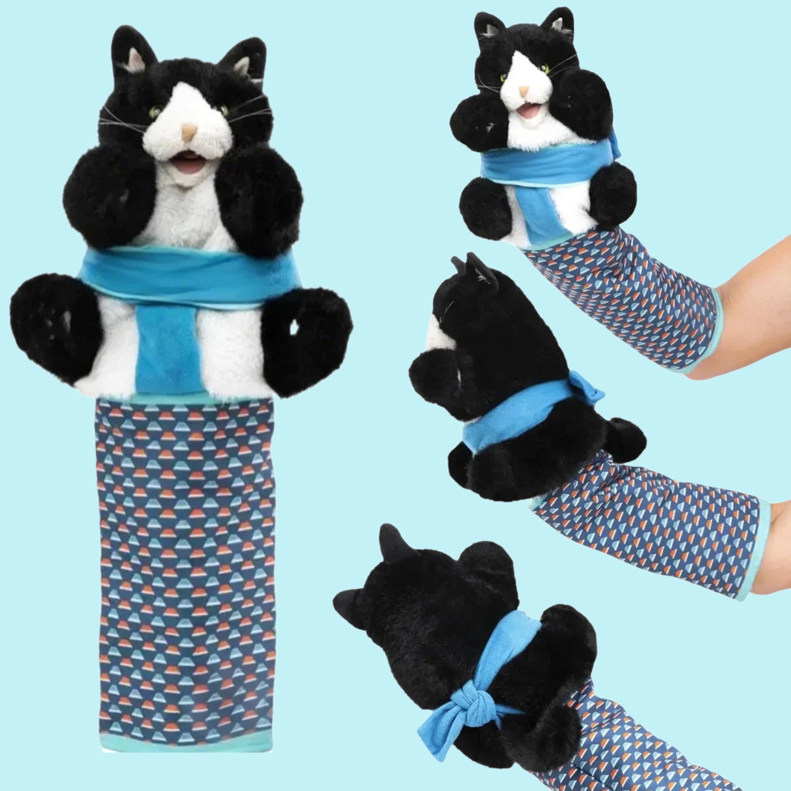 Cats Puppet Wrestler, Cat Wrestling Toy Puppet, Interactive Hand Puppet ...