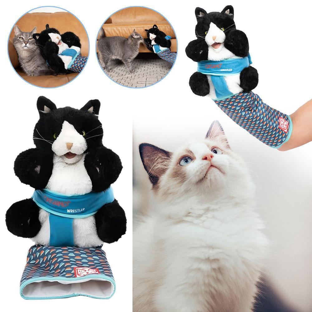 Cats Puppet Wrestler,Cats Hand Puppets Plush Animal Toys, Cat Sumo ...