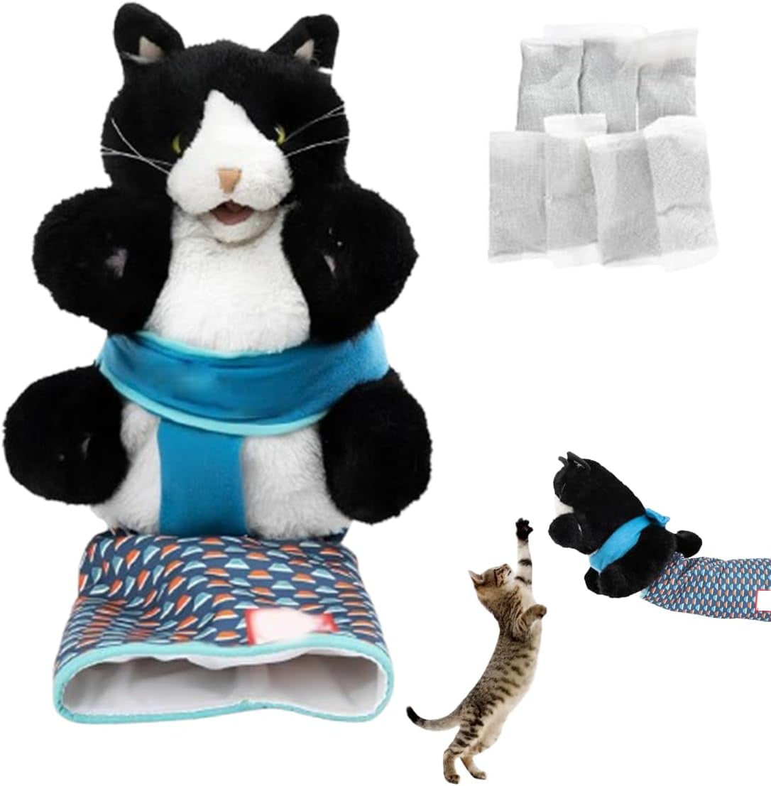 Cats Puppet Wrestler, Cats Interactive Plush Hand Puppets with Tough ...